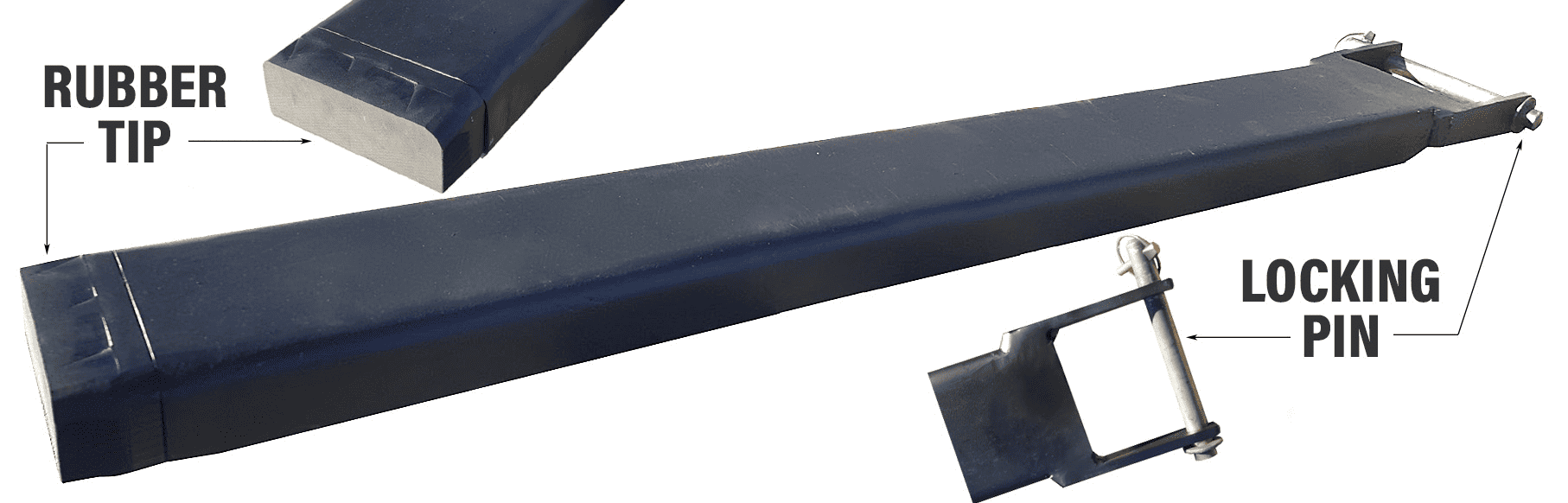 Rubber Tipped Forklift Forks
